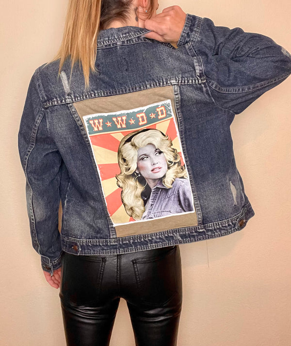Dolly Parton Denim Jacket - We are Band Aids Clothing