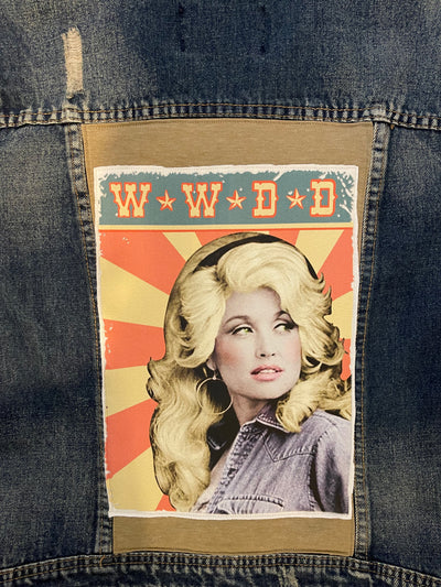 Dolly Parton Denim Jacket - We are Band Aids Clothing