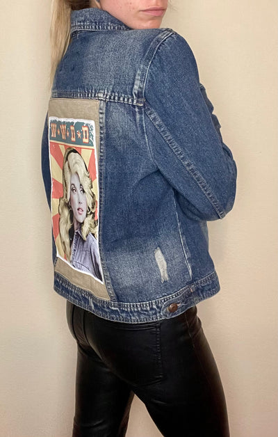 Dolly Parton Denim Jacket - We are Band Aids Clothing