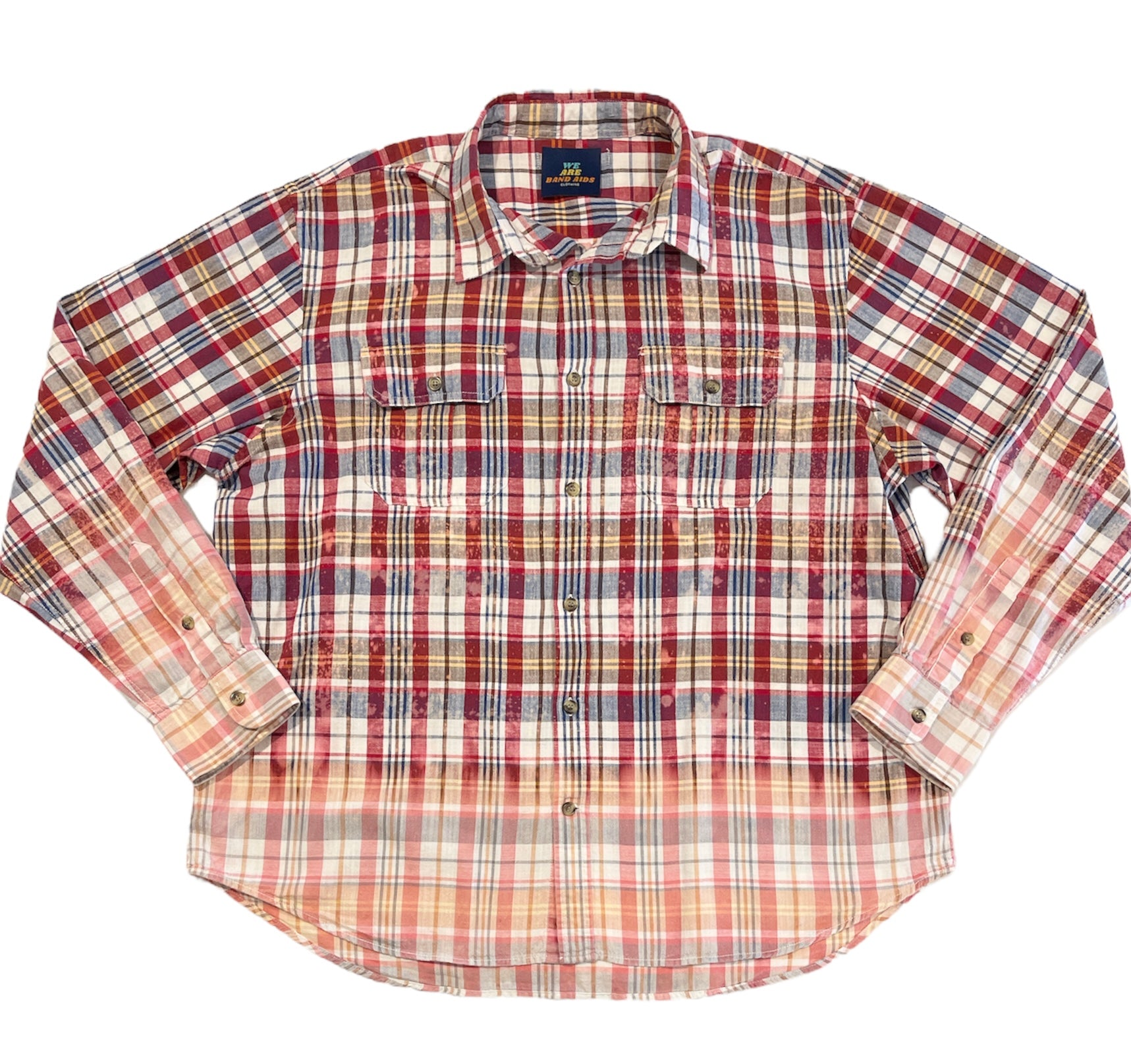 Bruce Springsteen Distressed Plaid – We are Band Aids Clothing